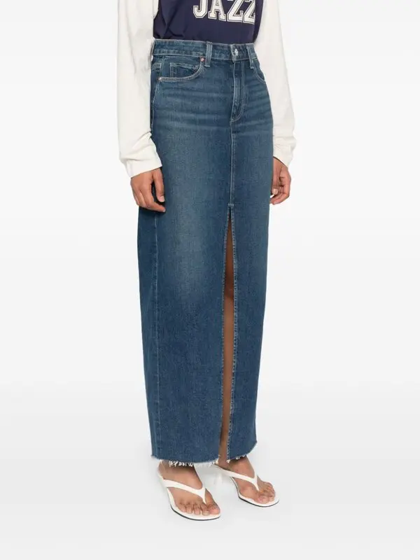 Paige Angela Maxi Denim Skirt