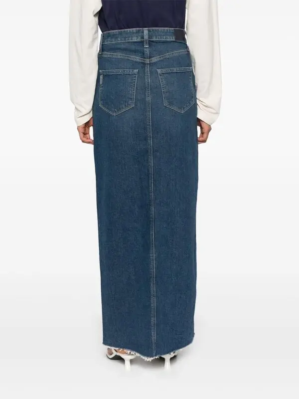 Paige Angela Maxi Denim Skirt
