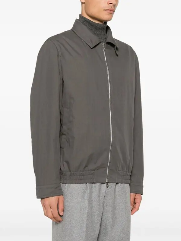 Brunello Cucinelli Gabardine Bomber Jacket
