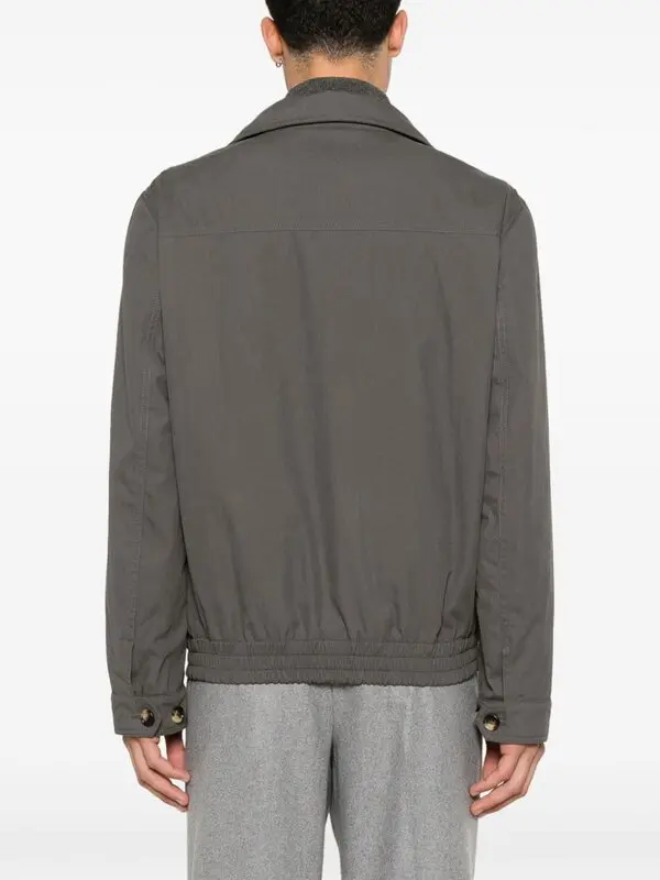 Brunello Cucinelli Gabardine Bomber Jacket