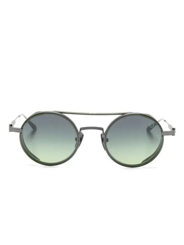 AKONI Eres Round-frame Sunglasses - Silver