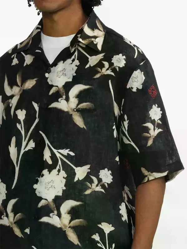 Off-White Floral-print Shirt