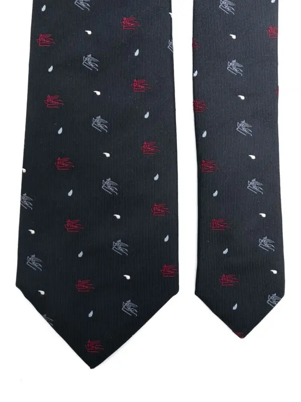 Etro Jacquard Silk Neck Tie
