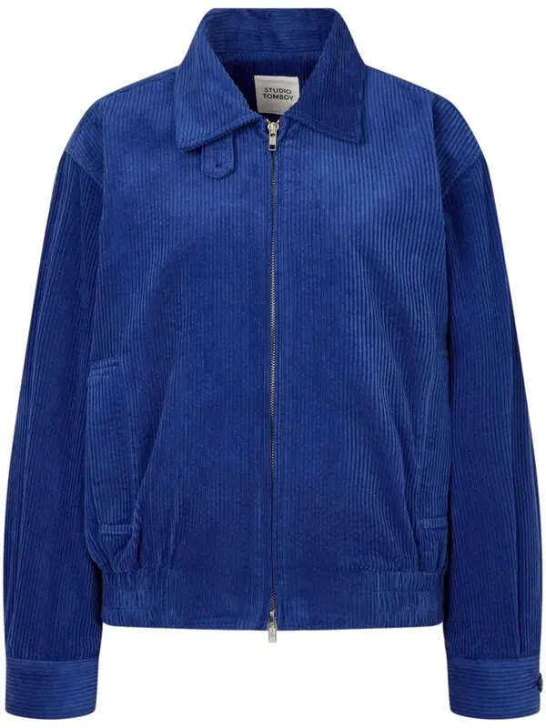 STUDIO TOMBOY Corduroy Bomber Jacket - Blue