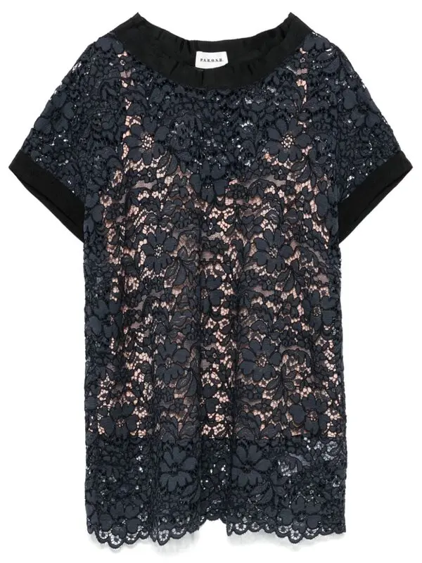 P.a.r.o.s.h Corded-lace T-shirt