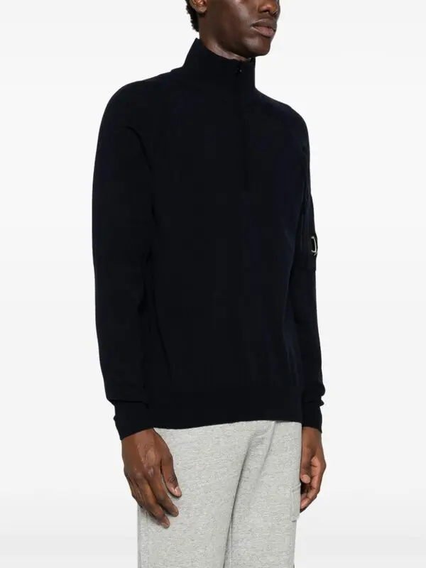 C.P. COMPANY Half-zip Sweater - Blue
