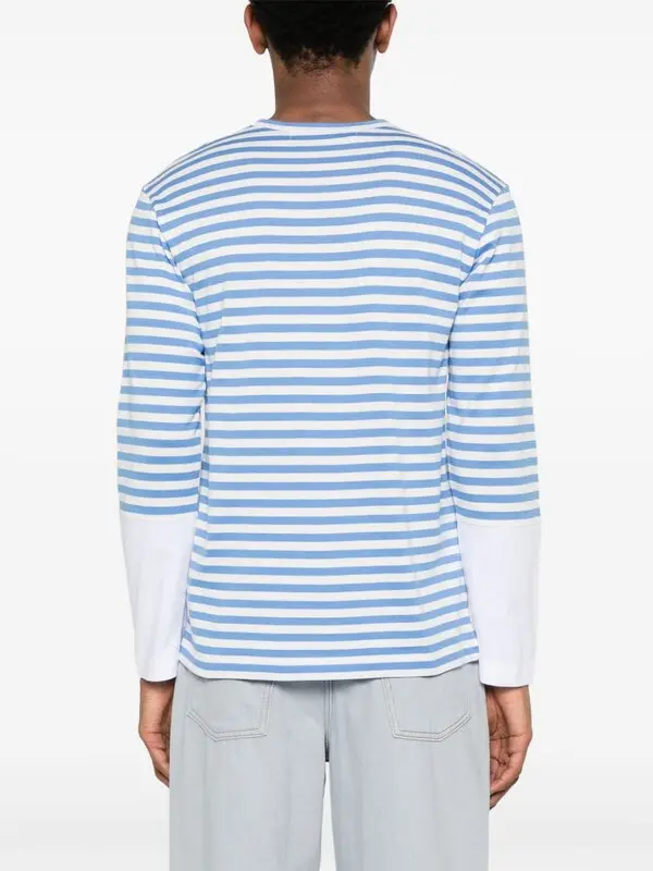Play Comme Des Garcon Mini Heart-patch T-shirt - Blue