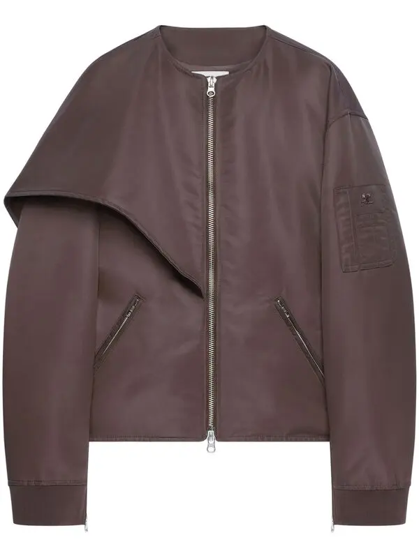 COURREGES Bow-collar Bomber Jacket