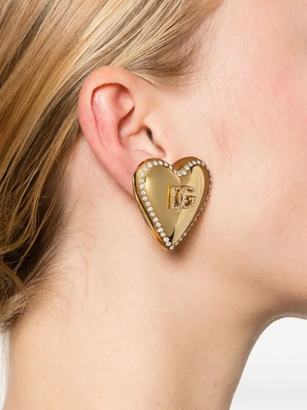 Dolce & Gabbana Heart Clip-on Earrings - Gold