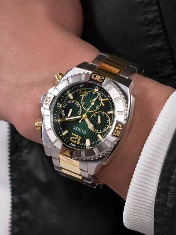 Guess 44mm Chronograph Watch - Green