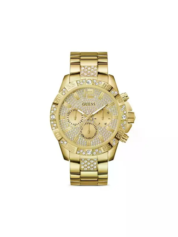 Guess 48mm Chronograph Watch - Gold