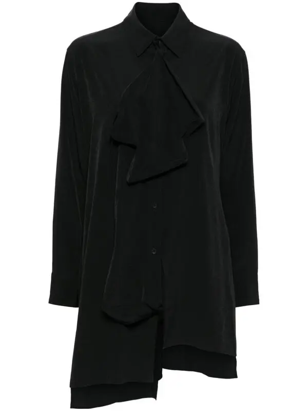 Yohji Yamamoto Asymmetric Shirt - Black