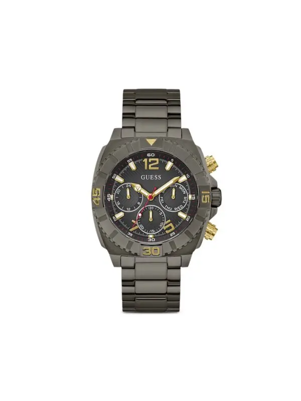 Guess Traction 44mm Chronograph Watch - Black