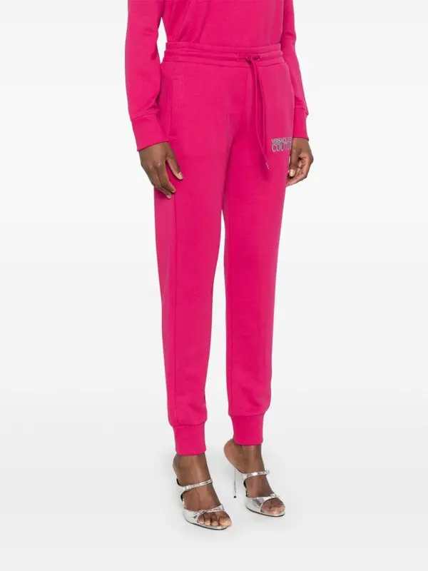 Versace Embroidered Logo Track Pants - Pink