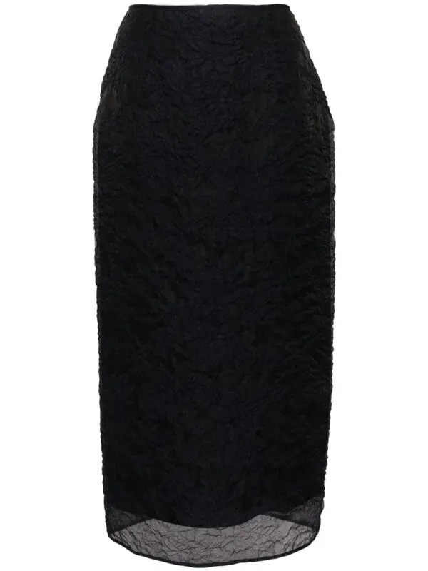 Cecilie Bahnsen Floral-motif Midi Skirt