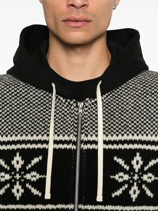 Junya Watanabe Intarsia-knit Hoodie