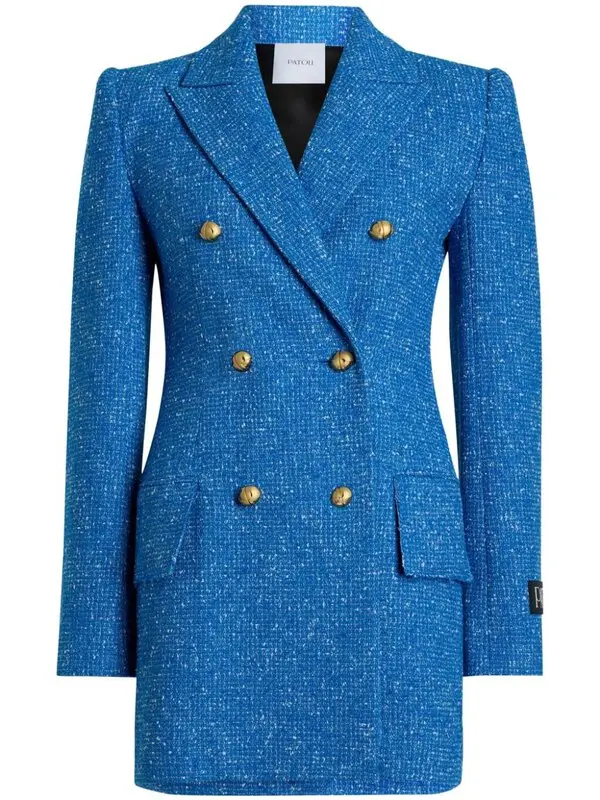 Patou Double-breasted Blazer - Blue