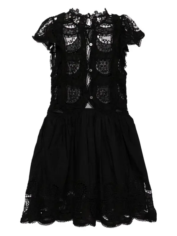 Sea Flutter Sleeve Dress