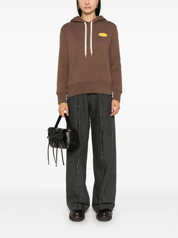 AUTRY Printed Logo Hoodie - Brown