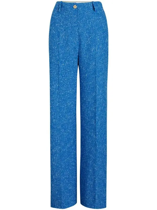 PATOU Iconic Tweed Trousers - Blue