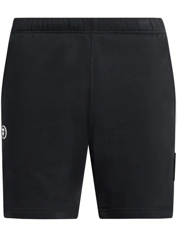 AAPE BY *A BATHING APE Milo-patch Track Shorts - Black
