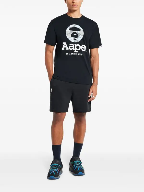 AAPE BY *A BATHING APE Milo-patch Track Shorts - Black