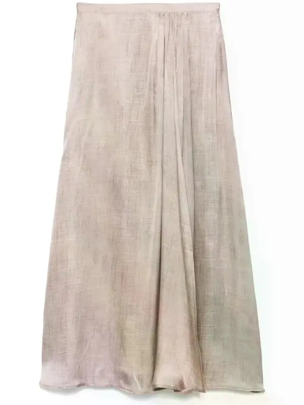 Kiton Pleat-detail Midi Skirt - Neutrals