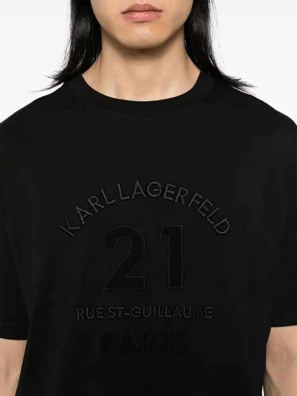 Karl Lagerfeld Logo-patch T-shirt