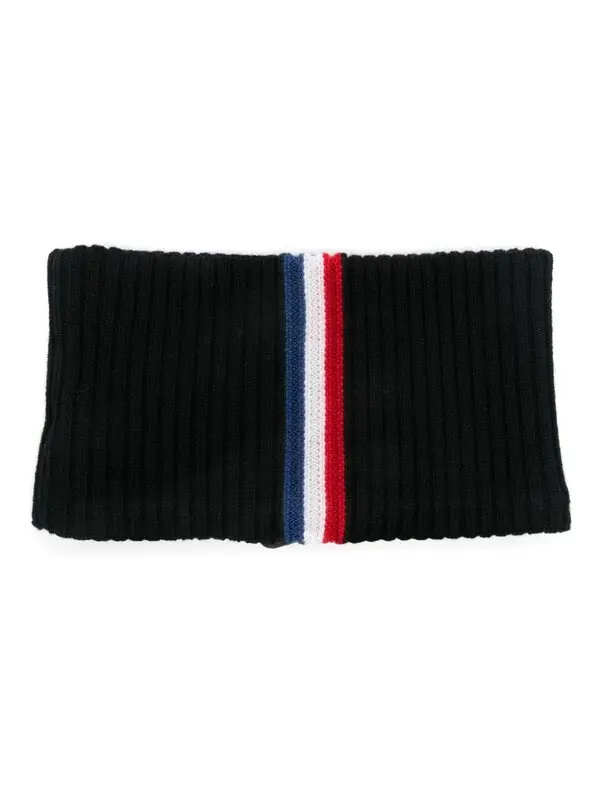 Moncler Logo-patch Wool Headband - Black