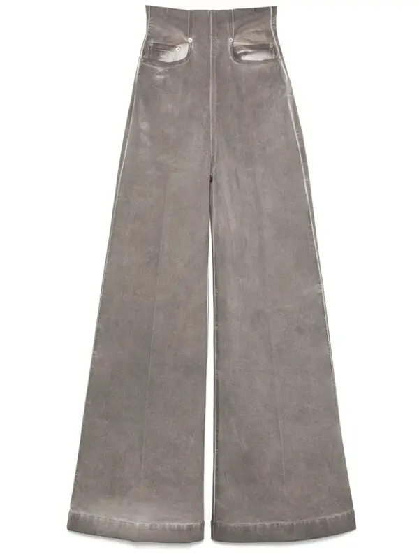 Rick Owens Dirt Cooper Wide-leg Jeans - Grey