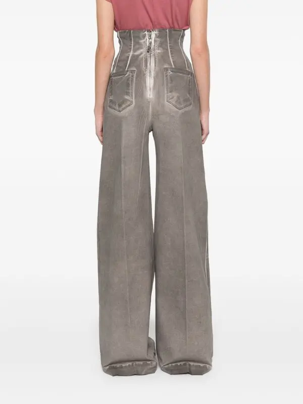 Rick Owens Dirt Cooper Wide-leg Jeans - Grey