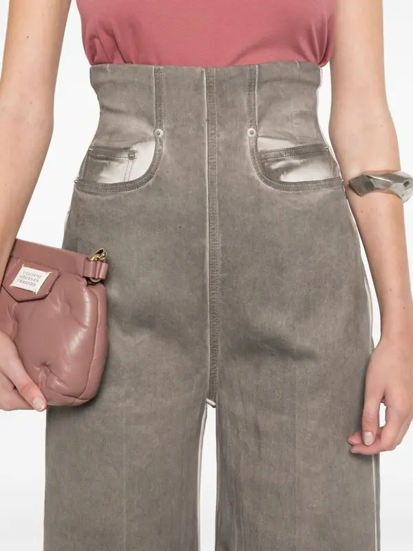 Rick Owens Dirt Cooper Wide-leg Jeans - Grey