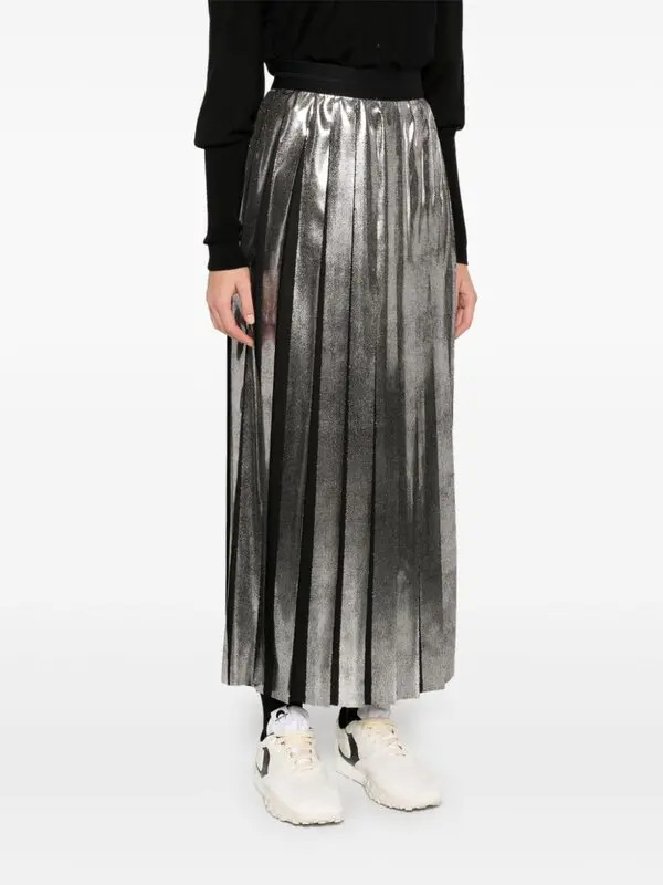 MSGM Pleated Midi Skirt