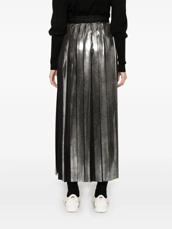 MSGM Pleated Midi Skirt