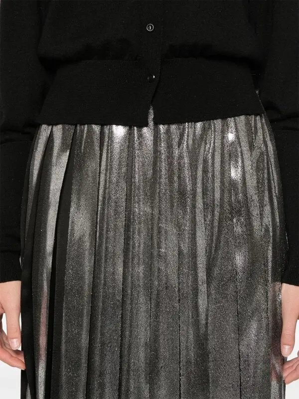 MSGM Pleated Midi Skirt