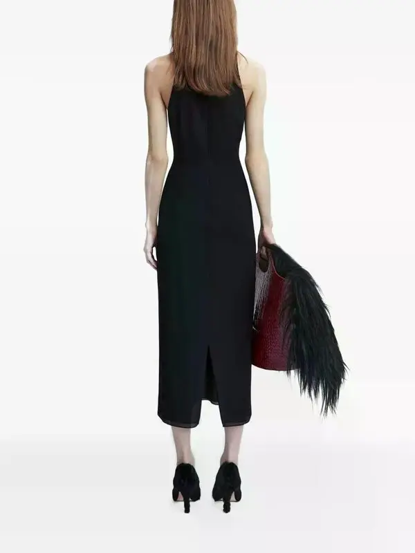 16arlington Spyri Midi Dress - Black | Editorialist