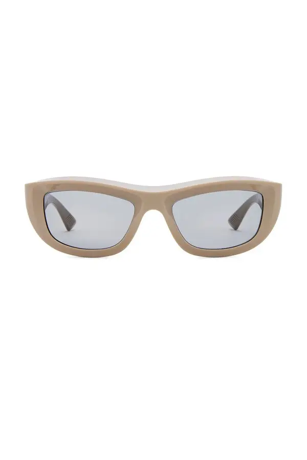 Bottega Veneta Avantgarde Ribbon Sunglasses - Brown & Grey