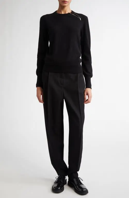 Partow Bea Zip Cashmere Sweater - Black
