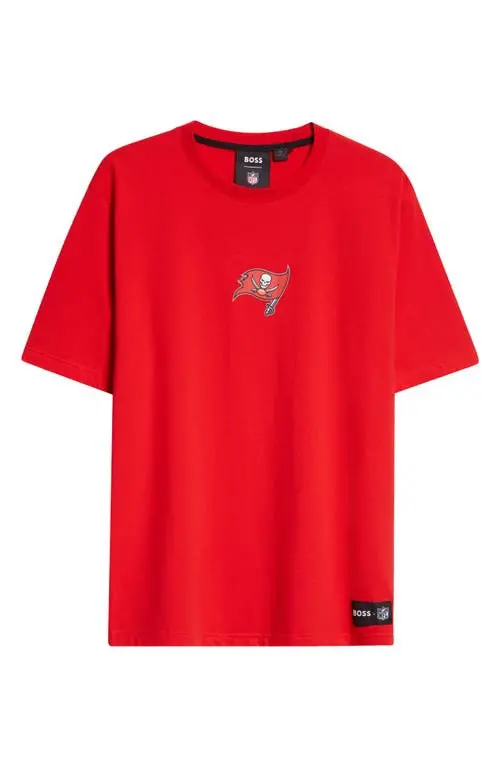 BOSS X Nfl Stretch Cotton Graphic T-shirt - Tampa Bay Bucs - Red