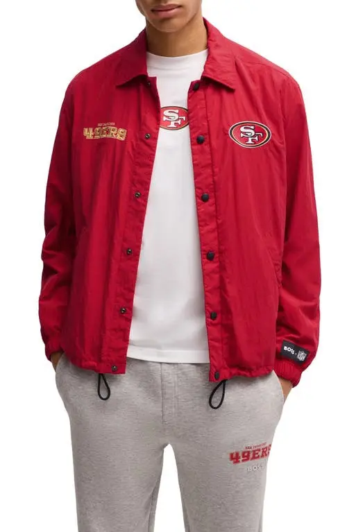 BOSS X NFL Otto Jacket - Open Pnk