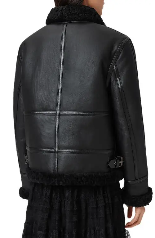 ALLSAINTS Lorel Flying Jacket - Black/black
