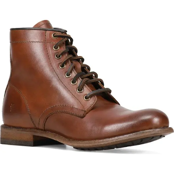 THE FRYE COMPANY Tyler Flex Lace-up Boots - Cognac