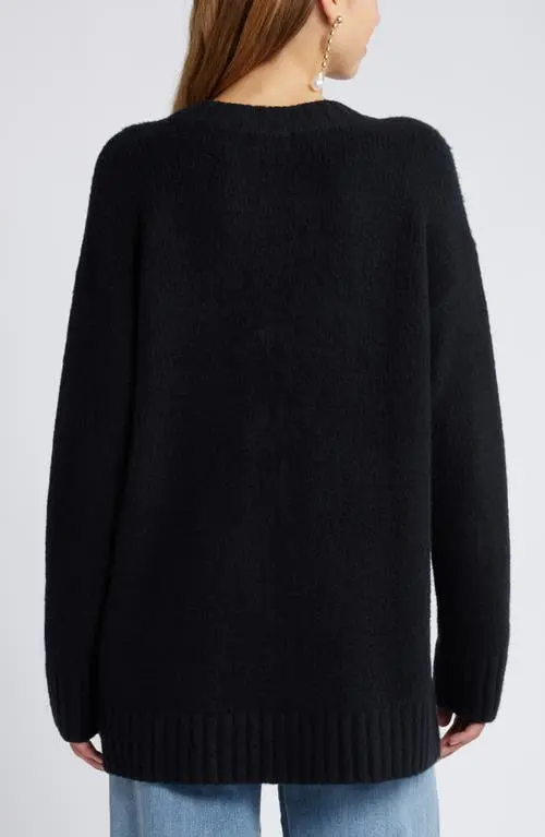 OPEN EDIT Oversized V-neck Sweater