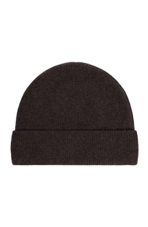 Sandro Cashmere Beanie - Chocolate