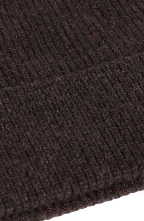 Sandro Cashmere Beanie - Chocolate