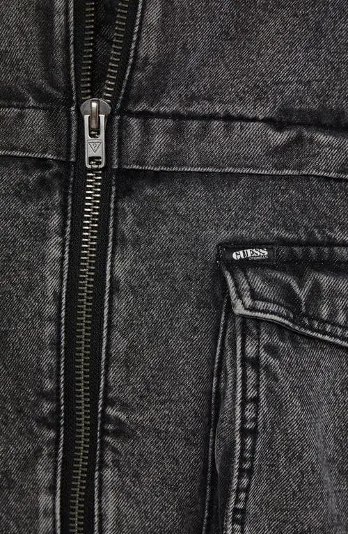 GUESS ORIGINALS Acid Wash Denim Jacket