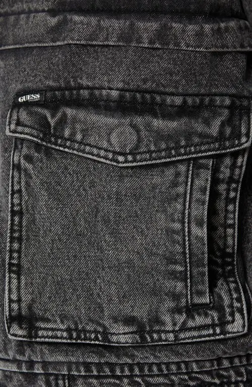 GUESS ORIGINALS Acid Wash Denim Jacket