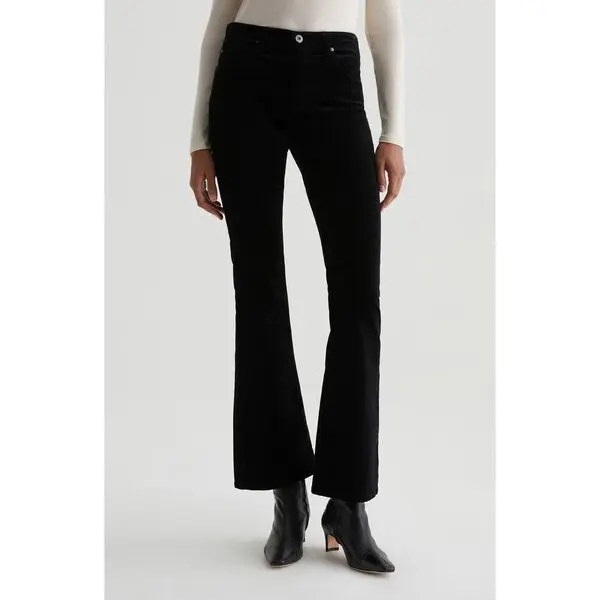 Ag Farrah Mid-rise Bootcut Pants - Super Black