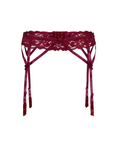 ADORE ME Lacie Garter Belt - Dark Purple