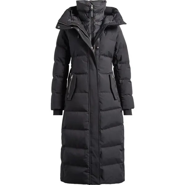 Mackage Shyla Down Coat With Removable Quilted Bib - Black